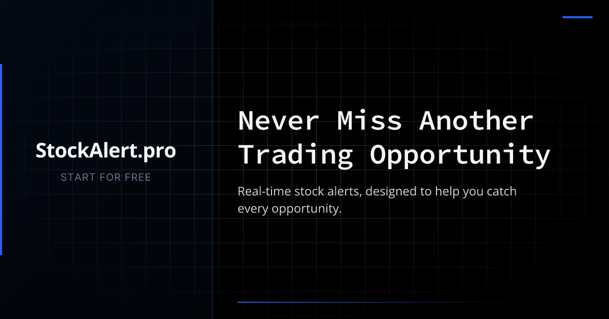 StockAlert.pro | Real-Time AI-Powered Stock Alerts